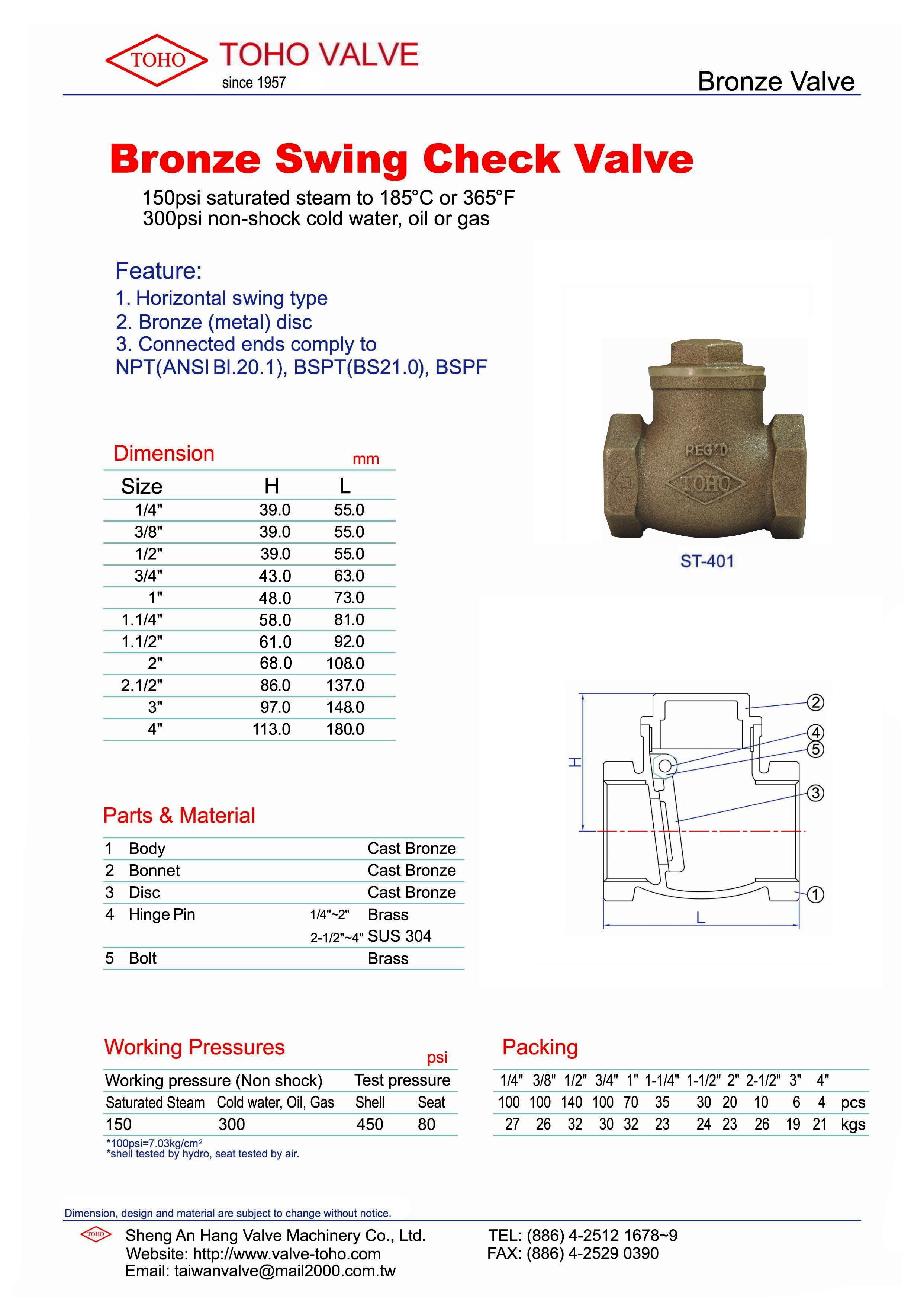 TOHO Bronze Valves